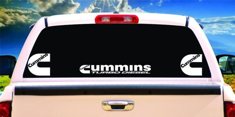 OEM Cummins TURBO Diesel Power Ram Hood Decals New 3PC Set - KLP Customs
