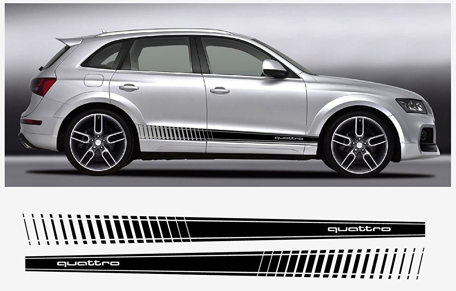 Audi Q5 Quattro OEM Style Decal New Universal High Quality 2PC Set ... Audi Q5 Quattro OEM Style Decal New Universal High Quality 2PC Set ...
