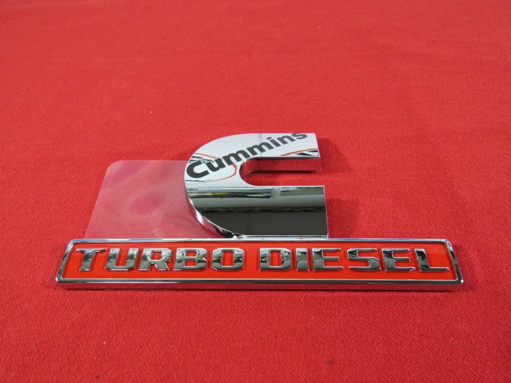 DODGE RAM DT Cummins Turbo Diesel Nameplate Emblem NEW OEM MOPAR - KLP ...