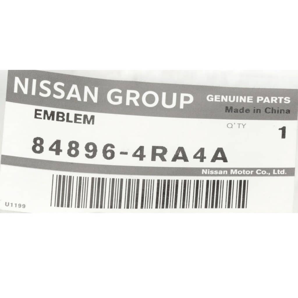 OEM NEW 2016-2020 Nissan Maxima Trunk Lid Platinum Emblem Nameplate ...