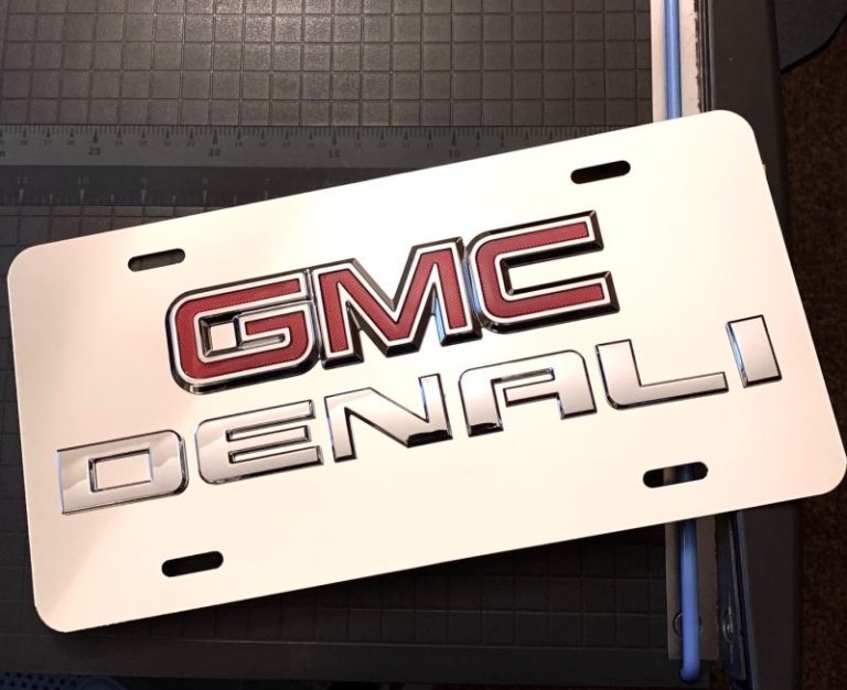 2018-2022 GMC Denali OEM 3D Limited Edition Chrome Aluminum License ...